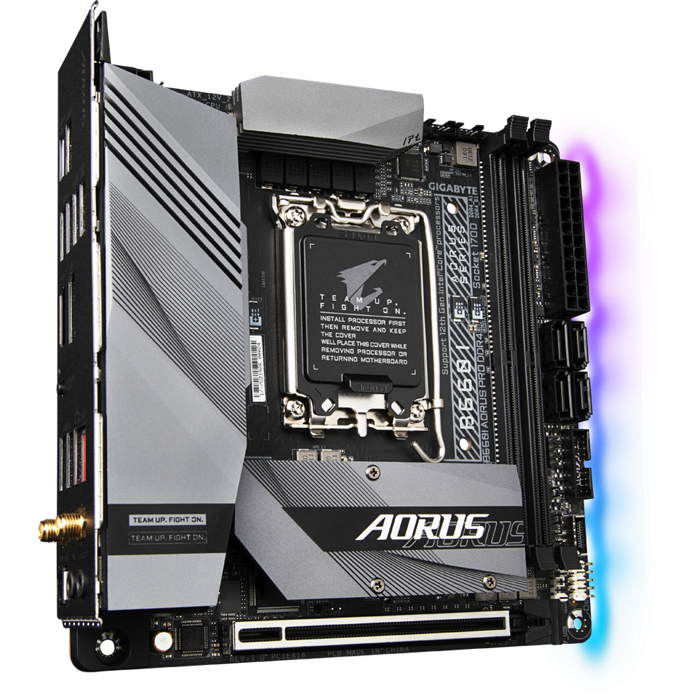Материнская плата Gigabyte B660I AORUS Pro DDR4 B660 Socket-1700 2xDDR4 ...