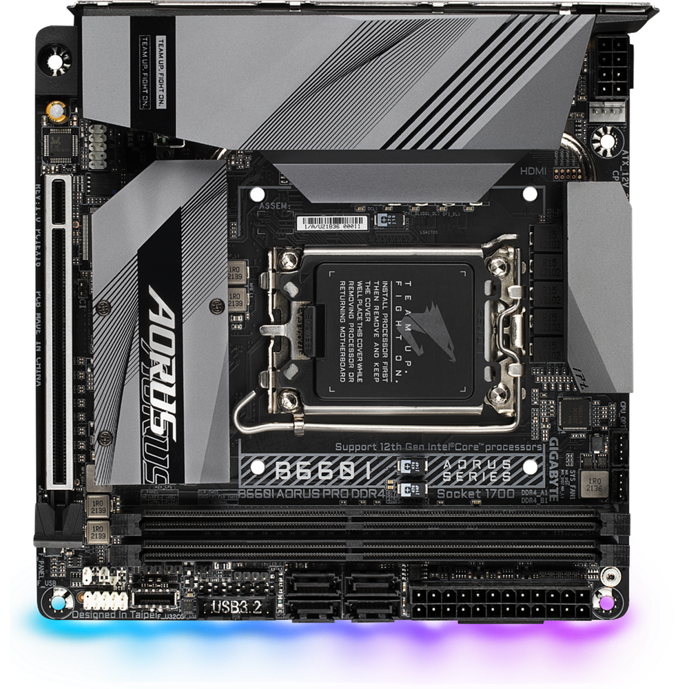 Материнская плата Gigabyte B660I AORUS Pro DDR4 B660 Socket-1700 2xDDR4, 4xSATA3, RAID, 1xM.2 ...
