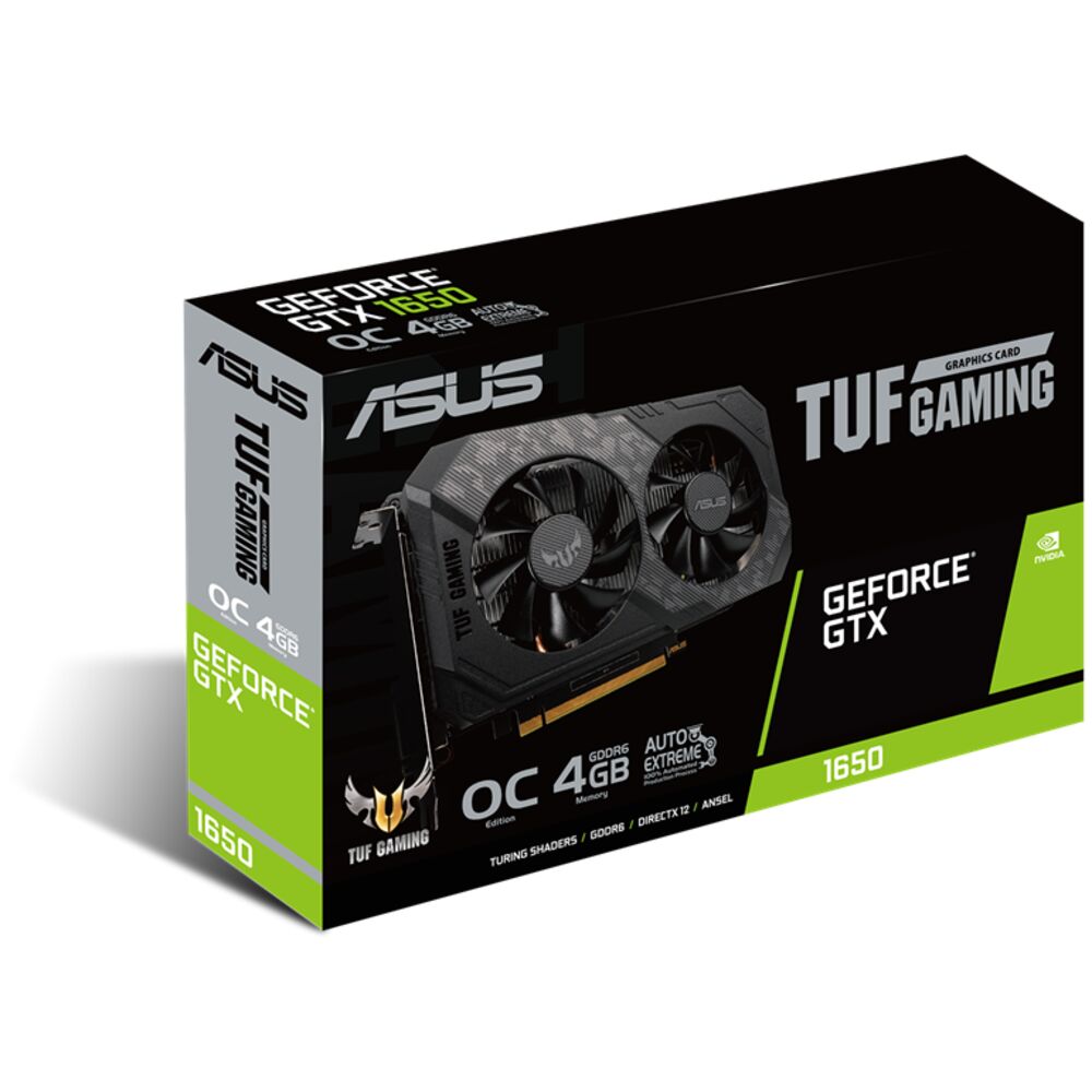Видеокарта ASUS GeForce GTX 1650 4096Mb, TUF Gaming V2 OC 4G (TUF ...