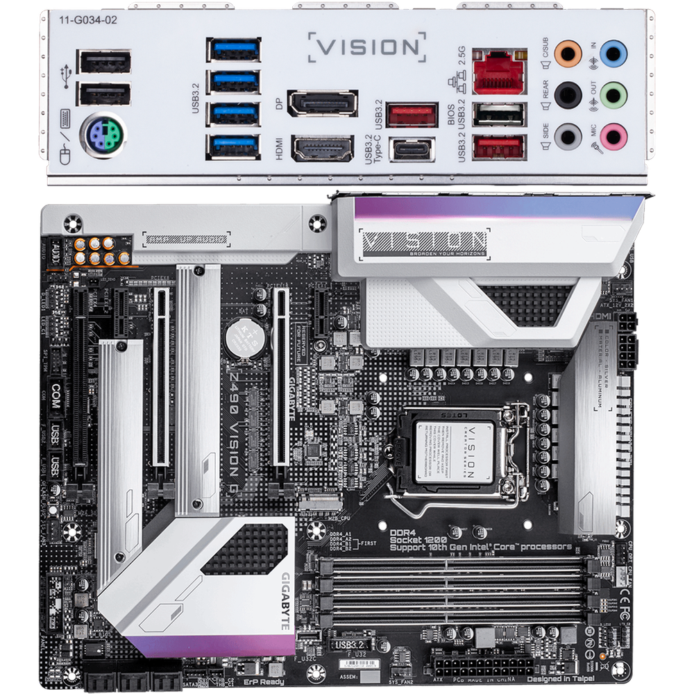 Материнская плата Gigabyte Z490 Vision G Z490 Socket-1200 4xDDR4 ...