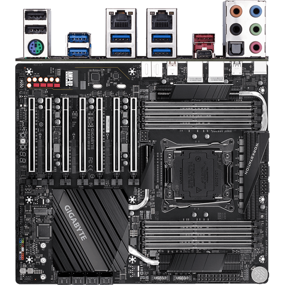 Материнская плата Gigabyte X299-WU8 X299 Socket-2066 8xDDR4, 8xSATA3 ...